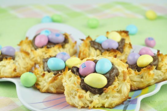 Coconut Macaroon Nutella Easter Nests | Wishes and Dishes