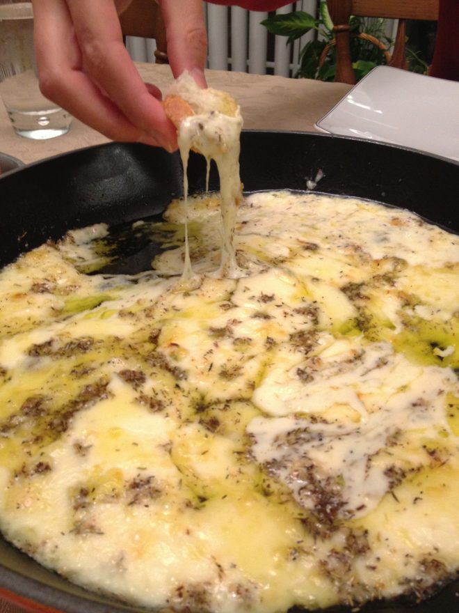 Cheesy Baked Fondue | Wishes and Dishes