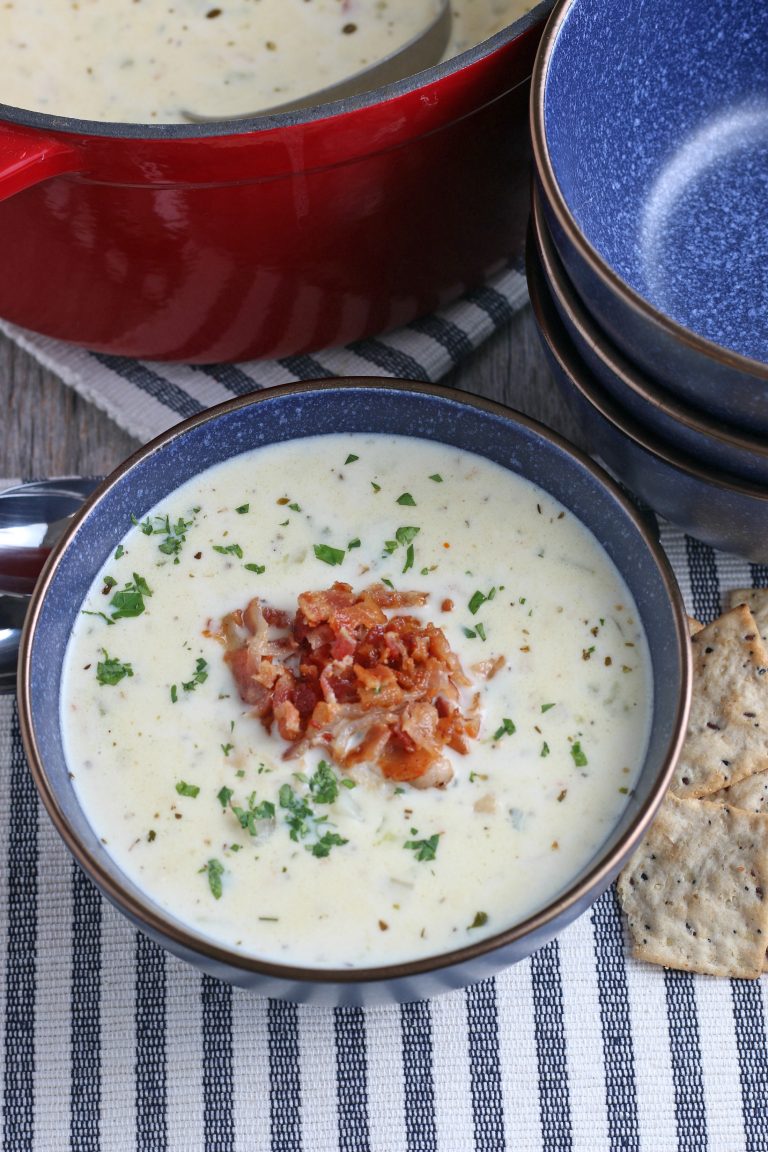 New England Clam Chowder Recipe | Wishes and Dishes