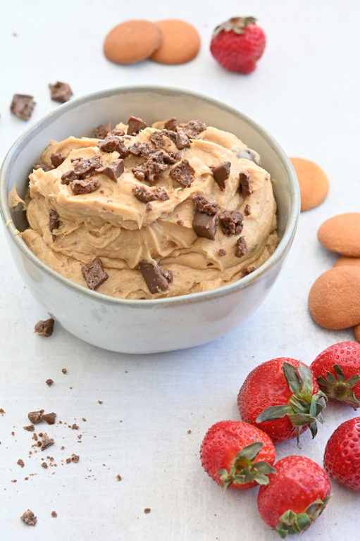 Peanut Butter Crunch Bar Dip | Wishes and Dishes