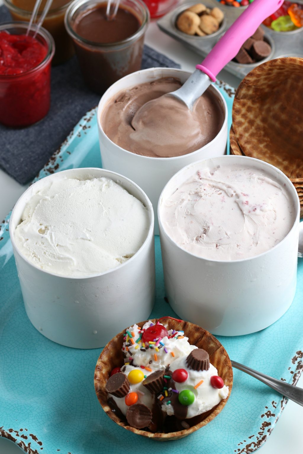 Ice Cream Sundae Bar | Wishes and Dishes