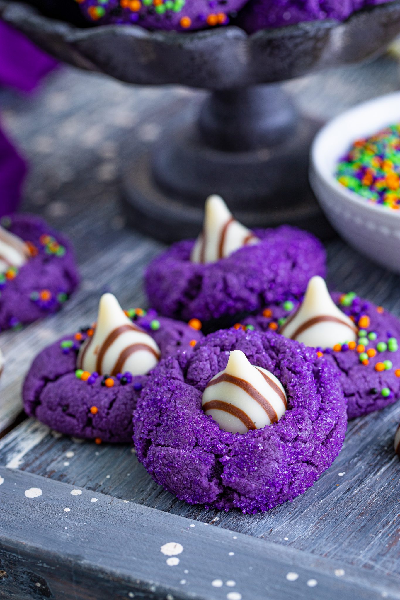 Halloween Witch Hat Cookies | Wishes and Dishes