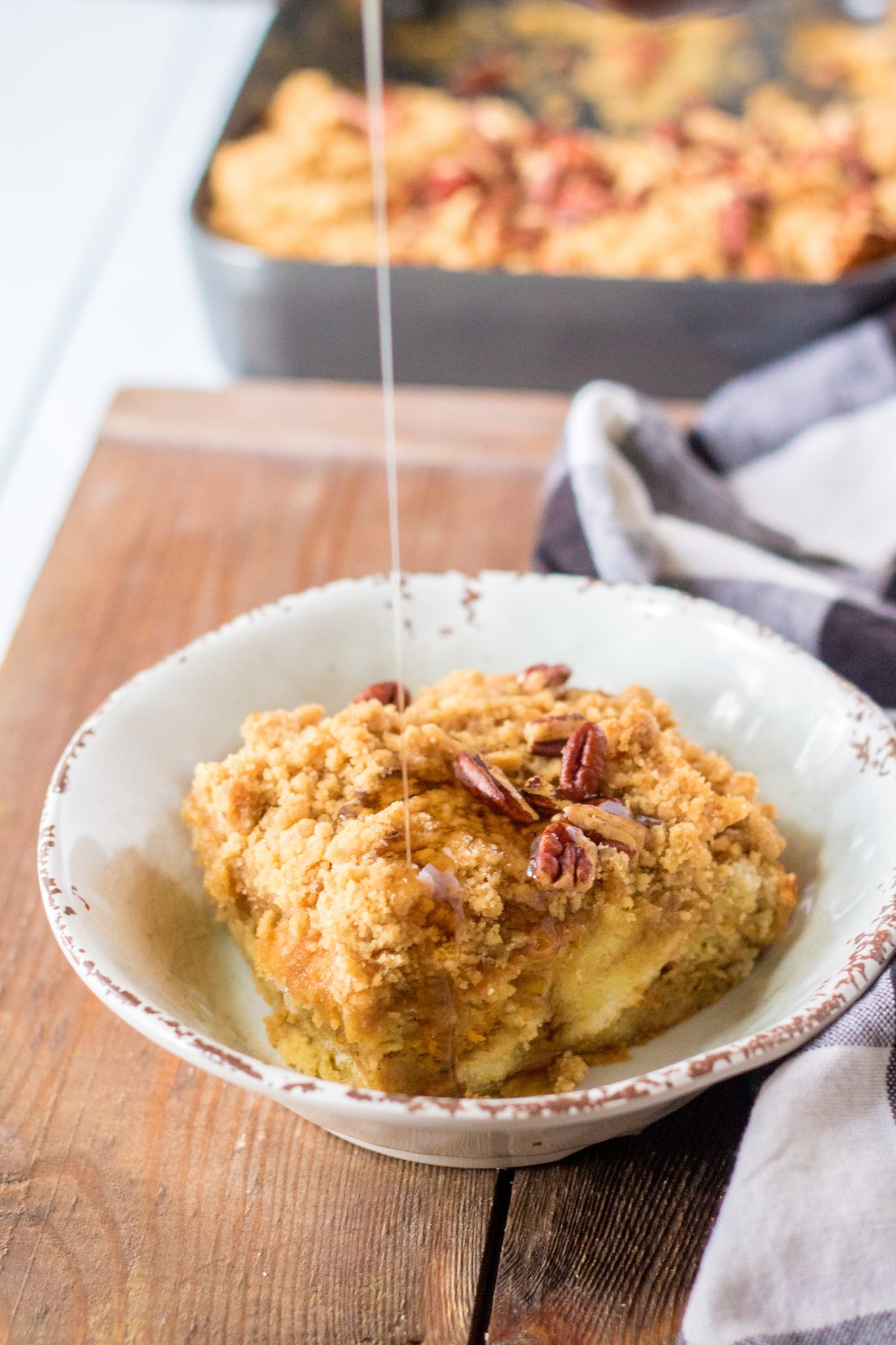 Sweet Potato French Toast Casserole | Wishes and Dishes
