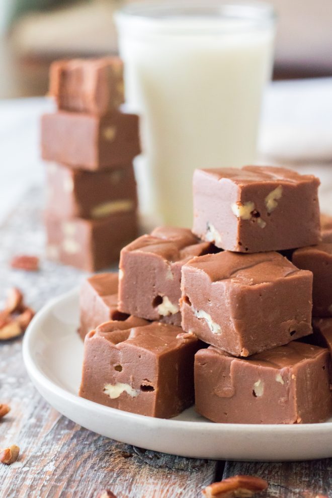 Secret Ingredient Fudge | Wishes and Dishes