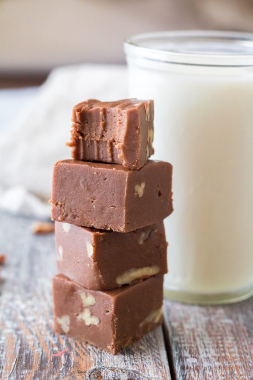 Secret Ingredient Fudge | Wishes and Dishes