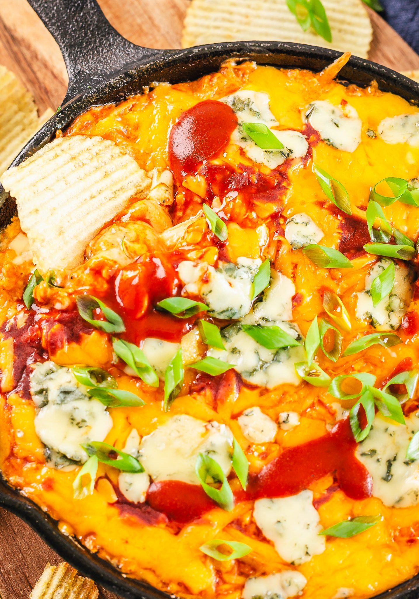 Buffalo Chicken Wing Dip | Wishes and Dishes