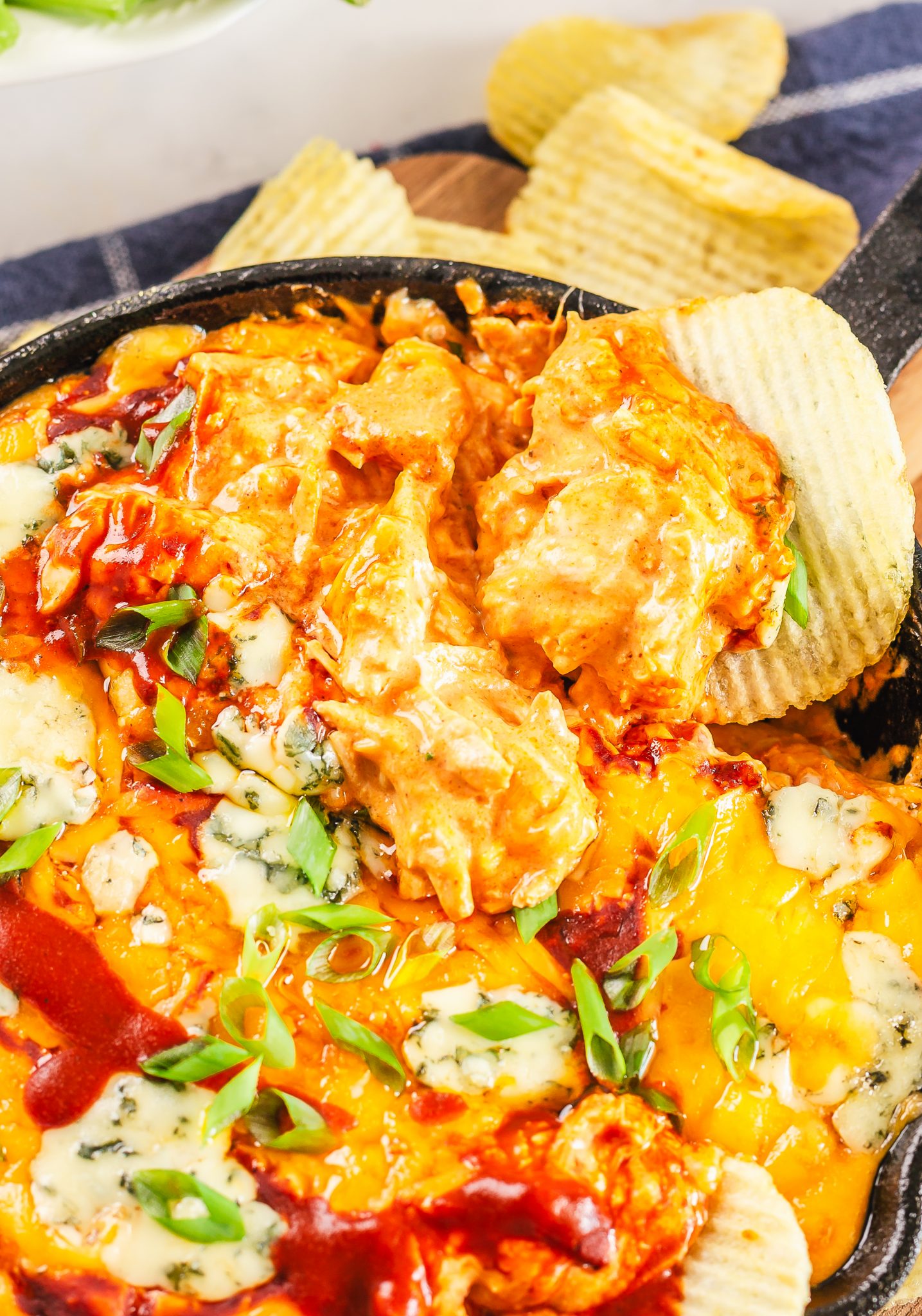 Buffalo Chicken Wing Dip | Wishes and Dishes