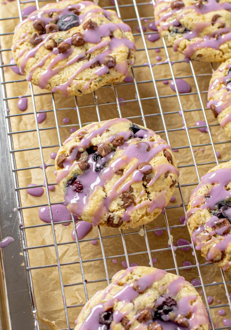 Blueberry Chocolate Chip Cookies | Wishes and Dishes