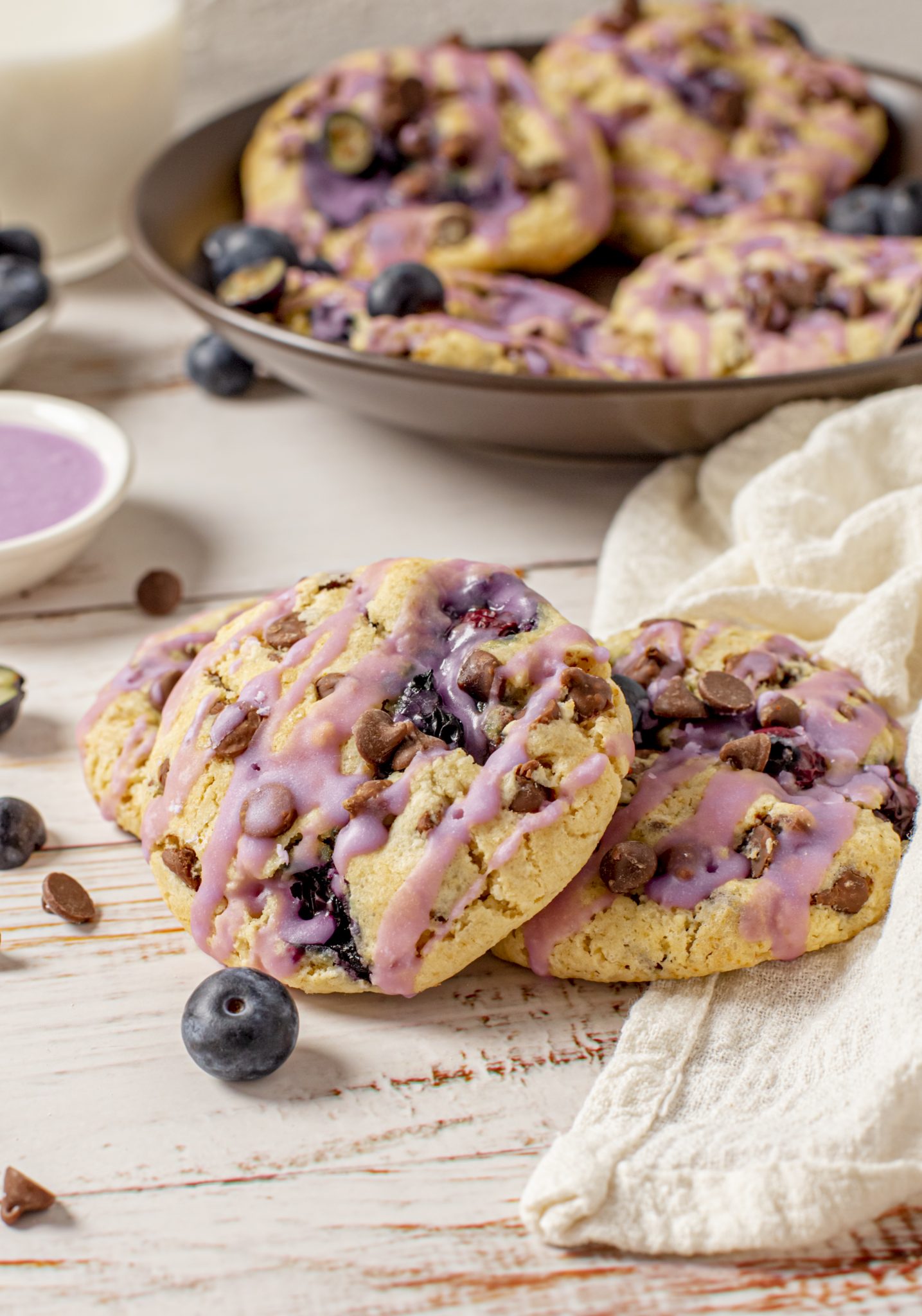 Blueberry Chocolate Chip Cookies | Wishes and Dishes