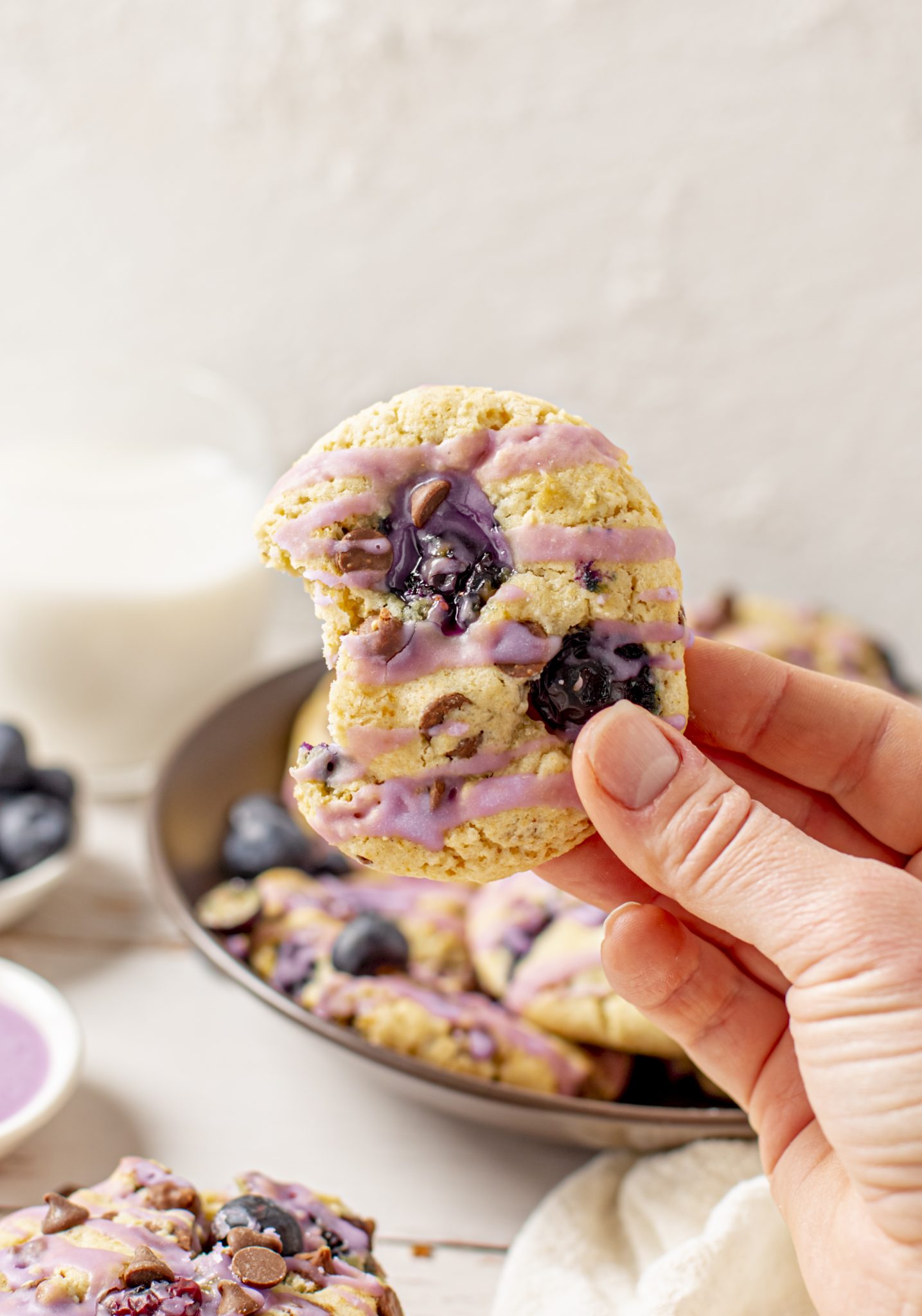 Blueberry Chocolate Chip Cookies | Wishes and Dishes