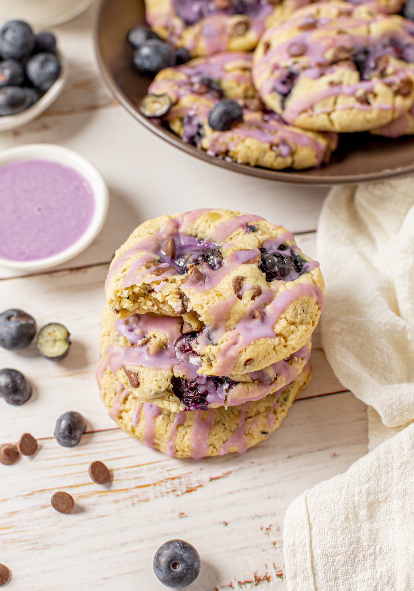 Blueberry Chocolate Chip Cookies | Wishes and Dishes