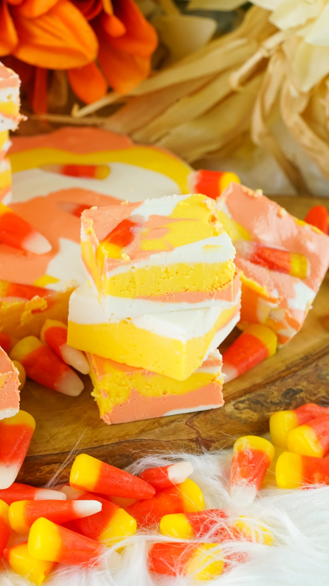 Candy Corn Fudge | Wishes and Dishes