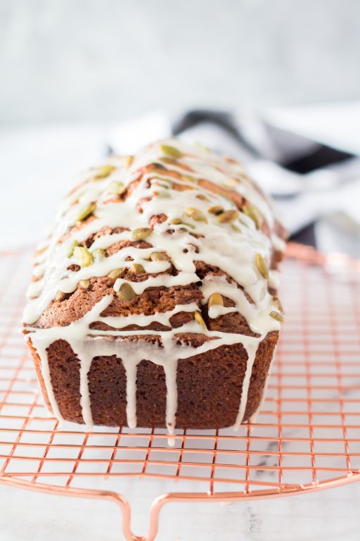 Maple-Glazed Pumpkin Bread | Wishes and Dishes