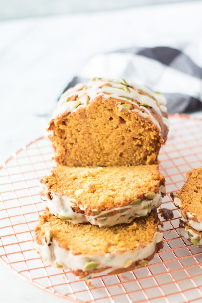 Maple-Glazed Pumpkin Bread | Wishes and Dishes