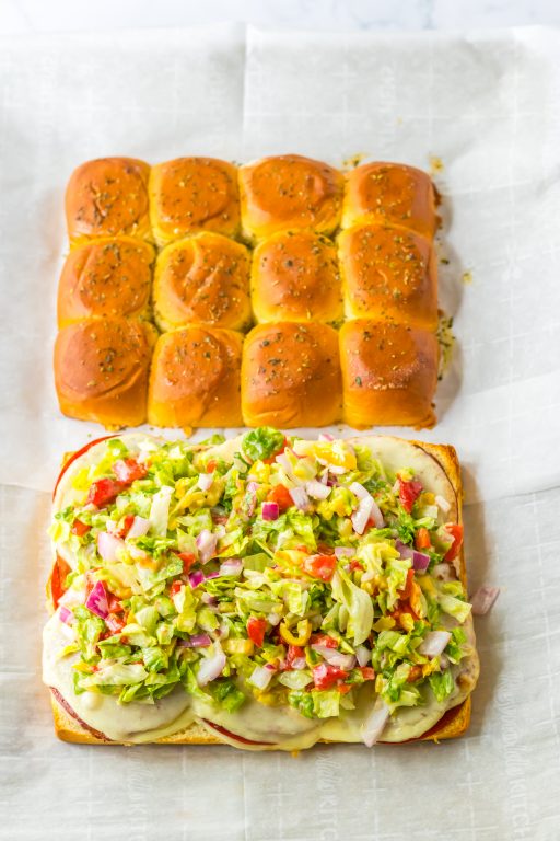 Italian Sub Sliders | Wishes and Dishes