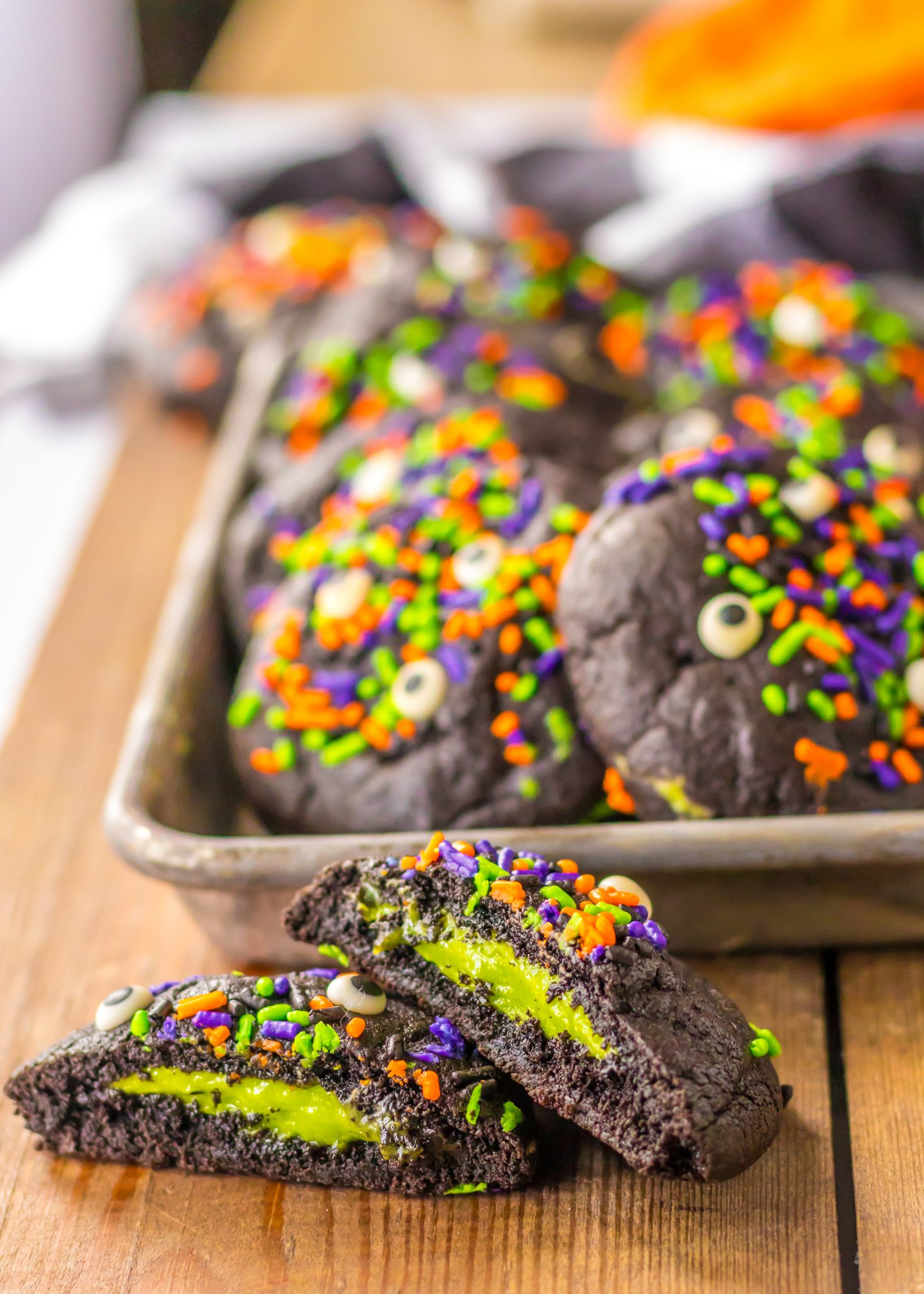 Stuffed Black Velvet Cookies | Wishes and Dishes