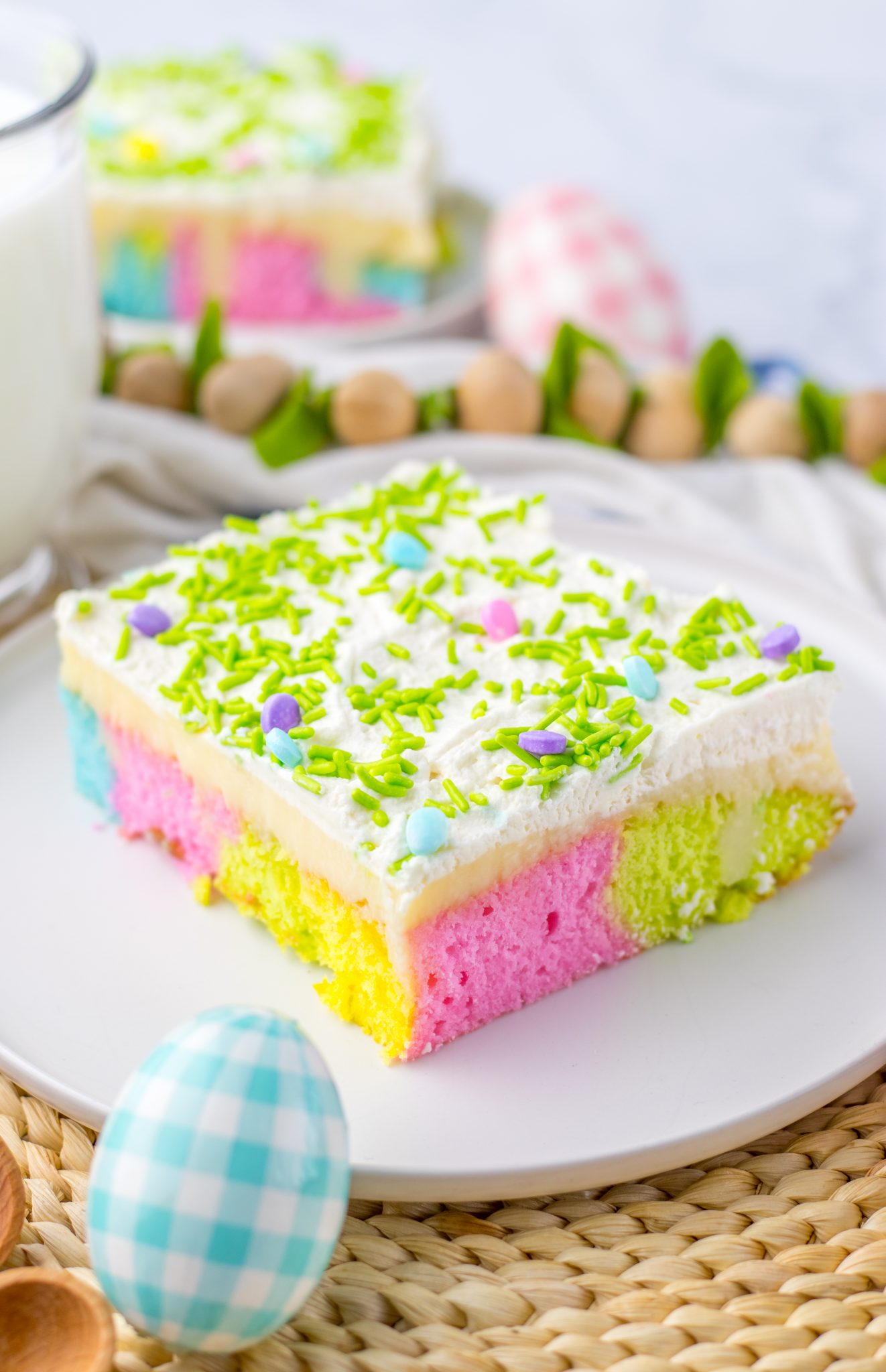 Easter Poke Cake | Wishes and Dishes
