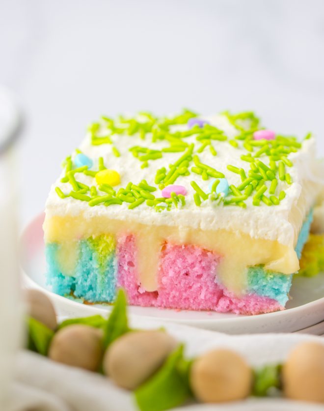 Easter Poke Cake | Wishes and Dishes