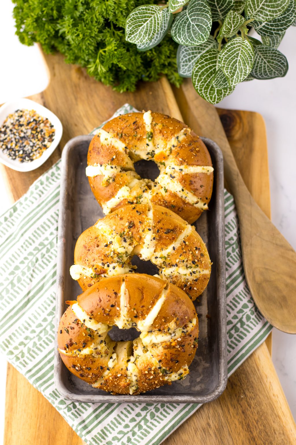Tik Tok Stuffed Bagels | Wishes and Dishes