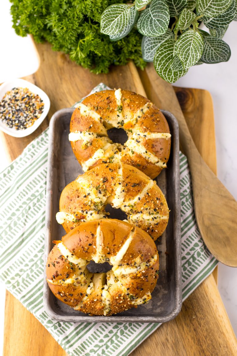 Tik Tok Stuffed Bagels | Wishes and Dishes