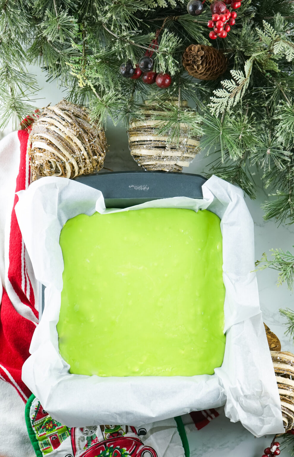 Grinch Fudge | Wishes and Dishes